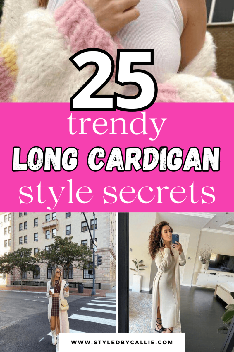How To Style A Long Cardigan (25 Trendy Ways)