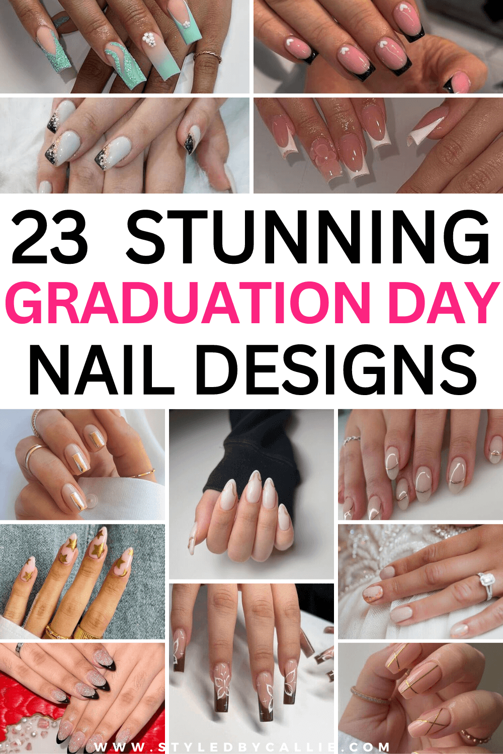23 Stunning Nail Designs For Your Graduation Day