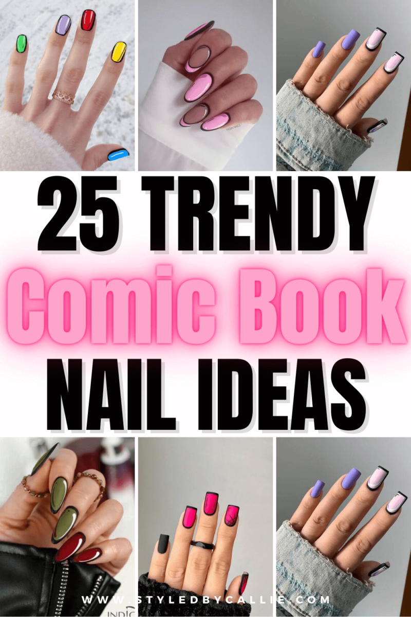 25 Comic Book Nail Ideas That Look Insanely Trendy