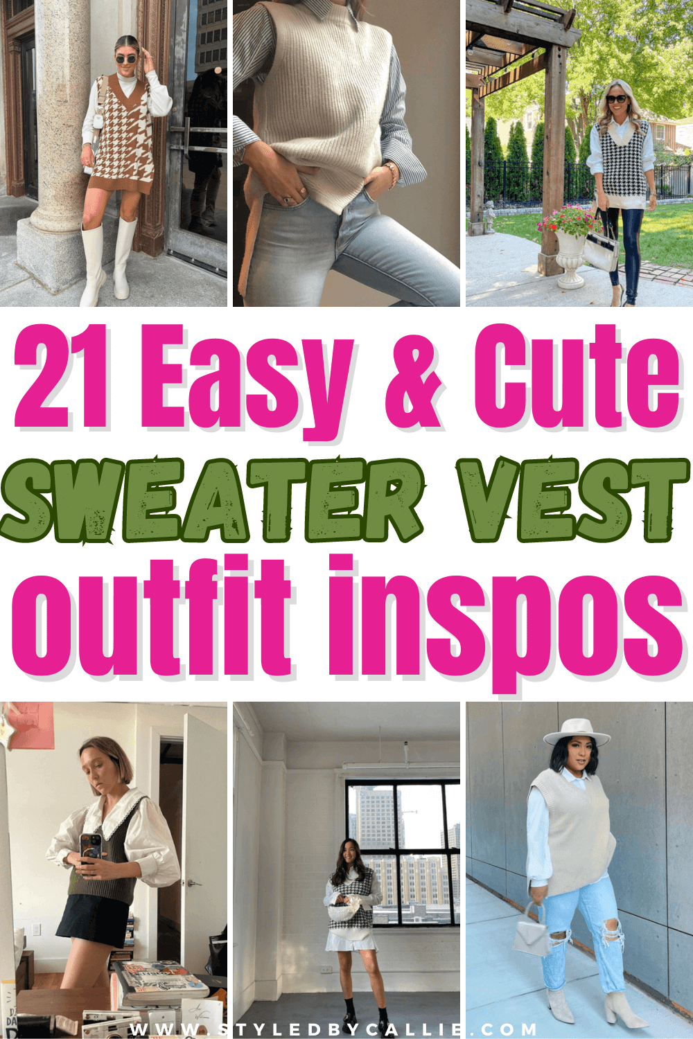 21 Versatile Sweater Vest Outfit Ideas For All Seasons
