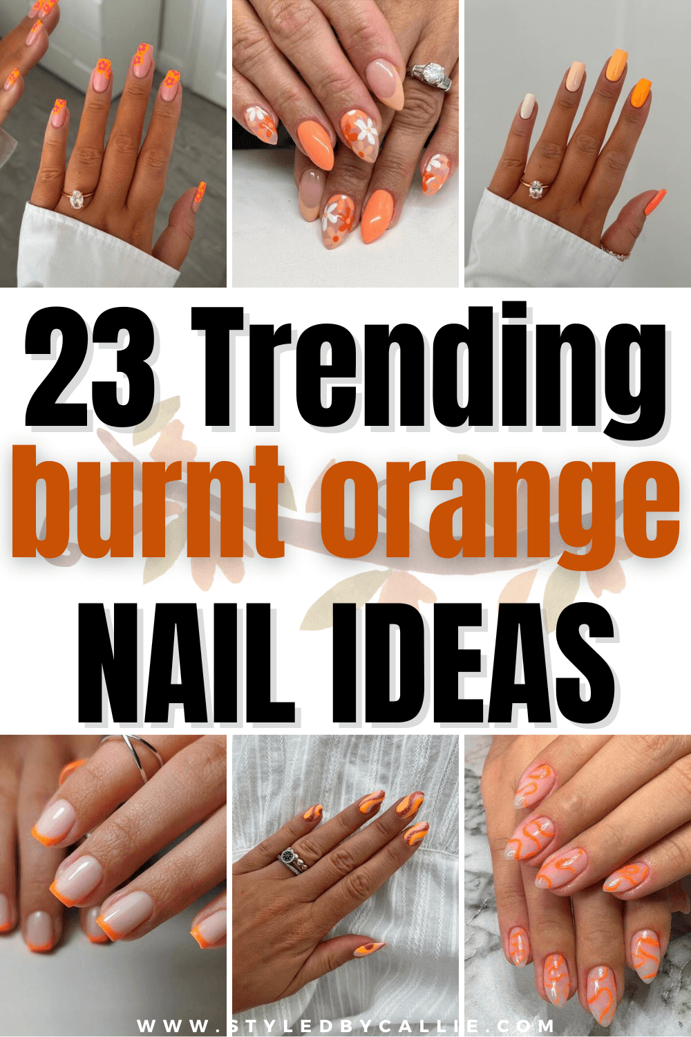 23 Best Burnt Orange Nails That Are Perfect For Fall