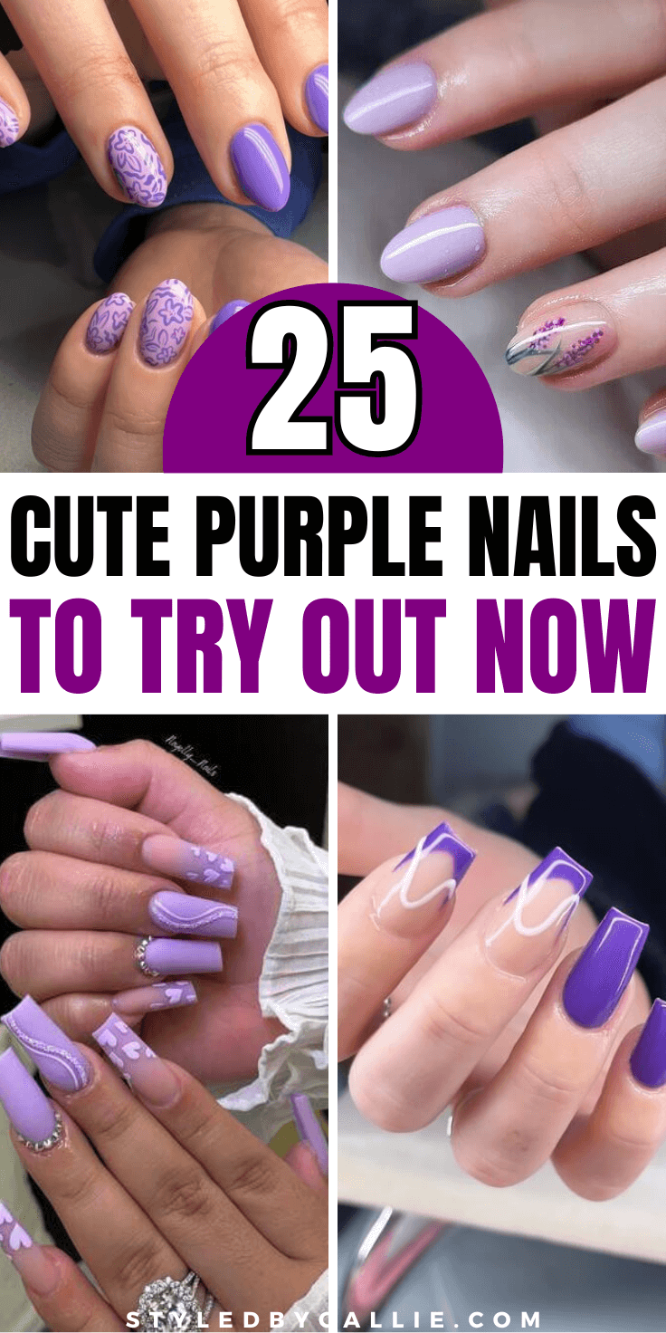 25 Stunning Purple Nail Designs To Wear Any Season