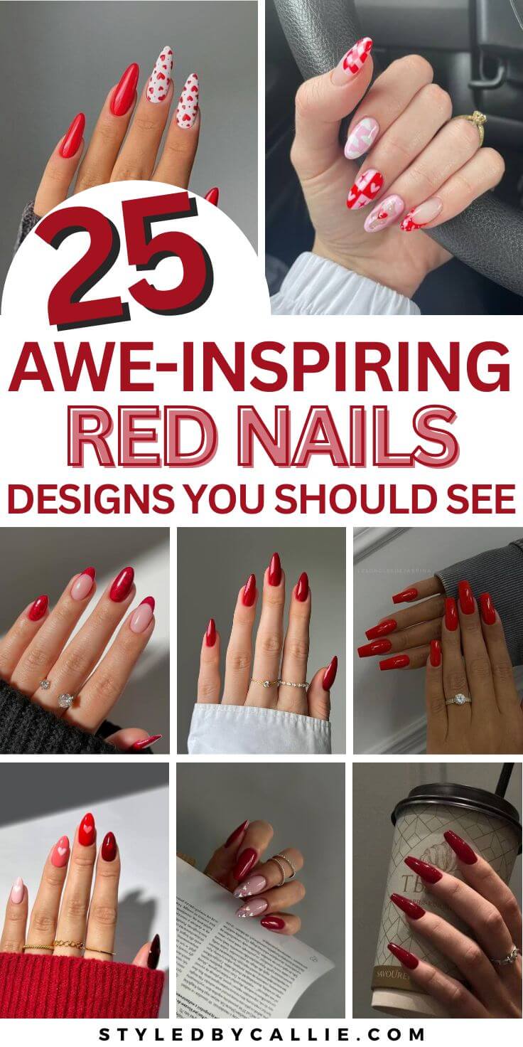 25 Awe-Inspiring Red Nails Designs You Need To See