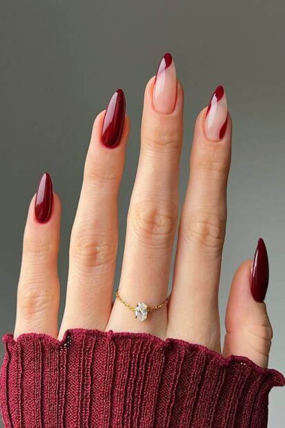 27 Breathtaking Burgundy Nails You Need To See