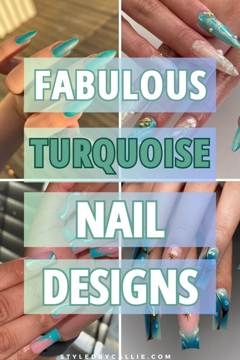26 Turquoise Nails That Are Chic And Trendy