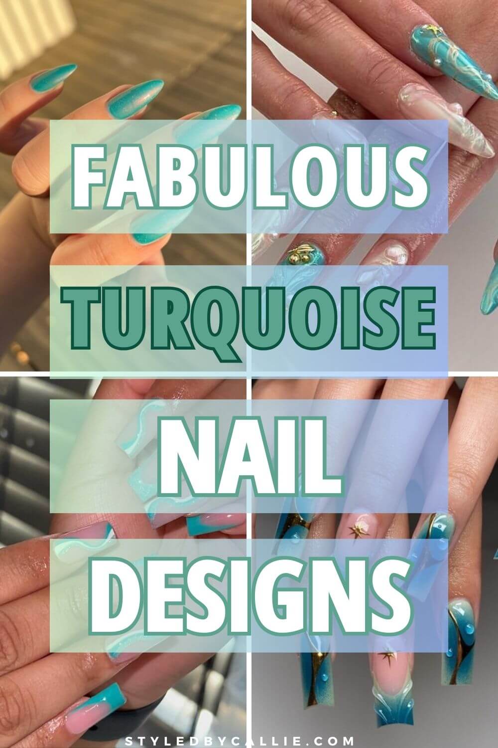 26 Turquoise Nails That Are Chic And Trendy